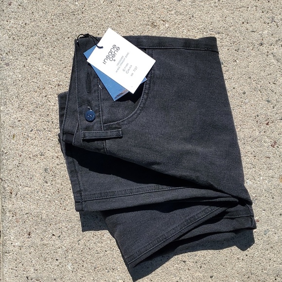 Insane Gene | Jeans | Insane Gene Black Hi Rise Crossover Straight Leg ...